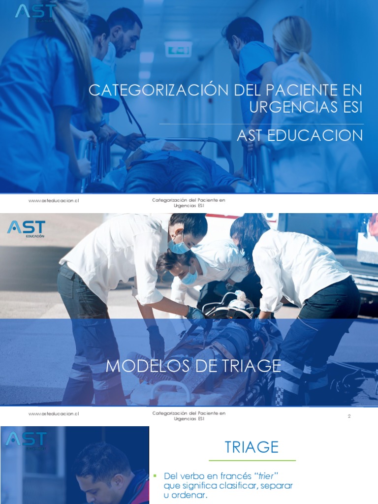Triage en Urgencias ESI: Modelos y Comparación | PDF | Medicina CLINICA ...