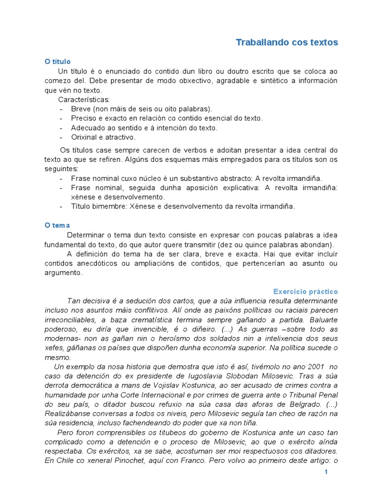 Título, Tema, Esquema, Resumo, Síntese | PDF