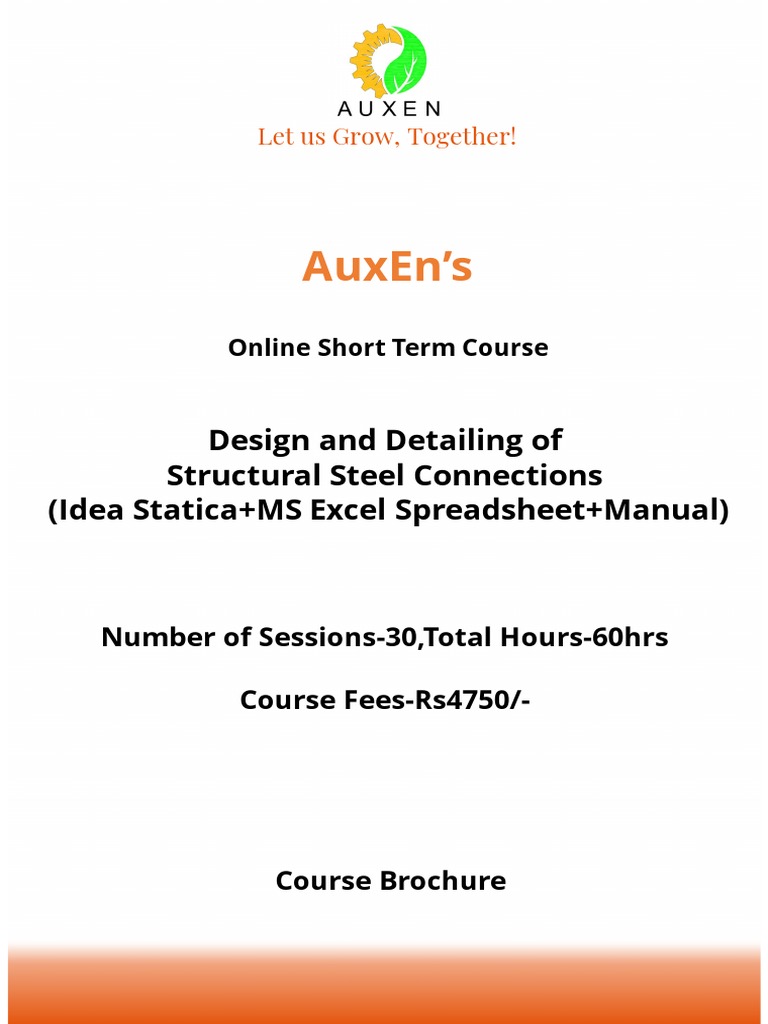 AuxEn-Design and Detailing of Structural Steel Connections-Course ...