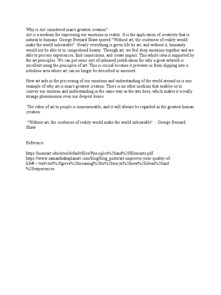 Human's Greatest Creation | PDF | Social Science