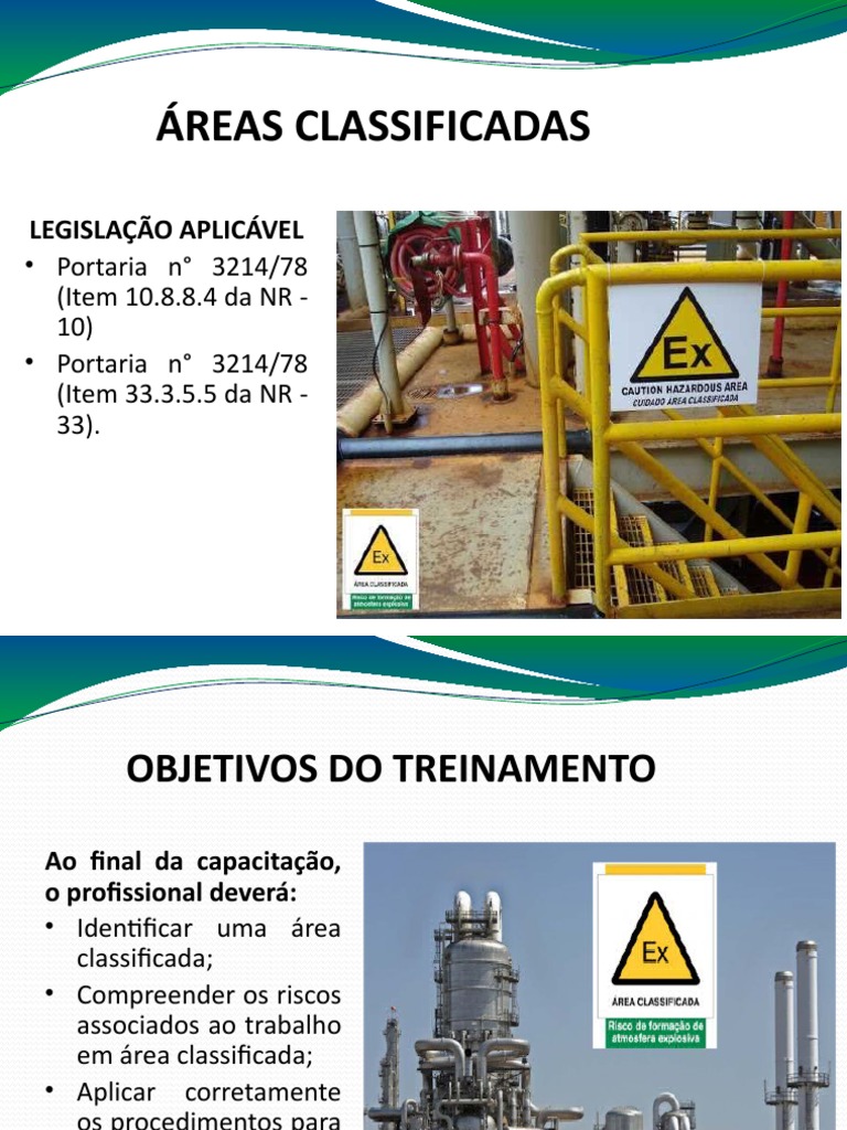 Área Classificada (NR 33) | PDF | Combustão | Benzeno