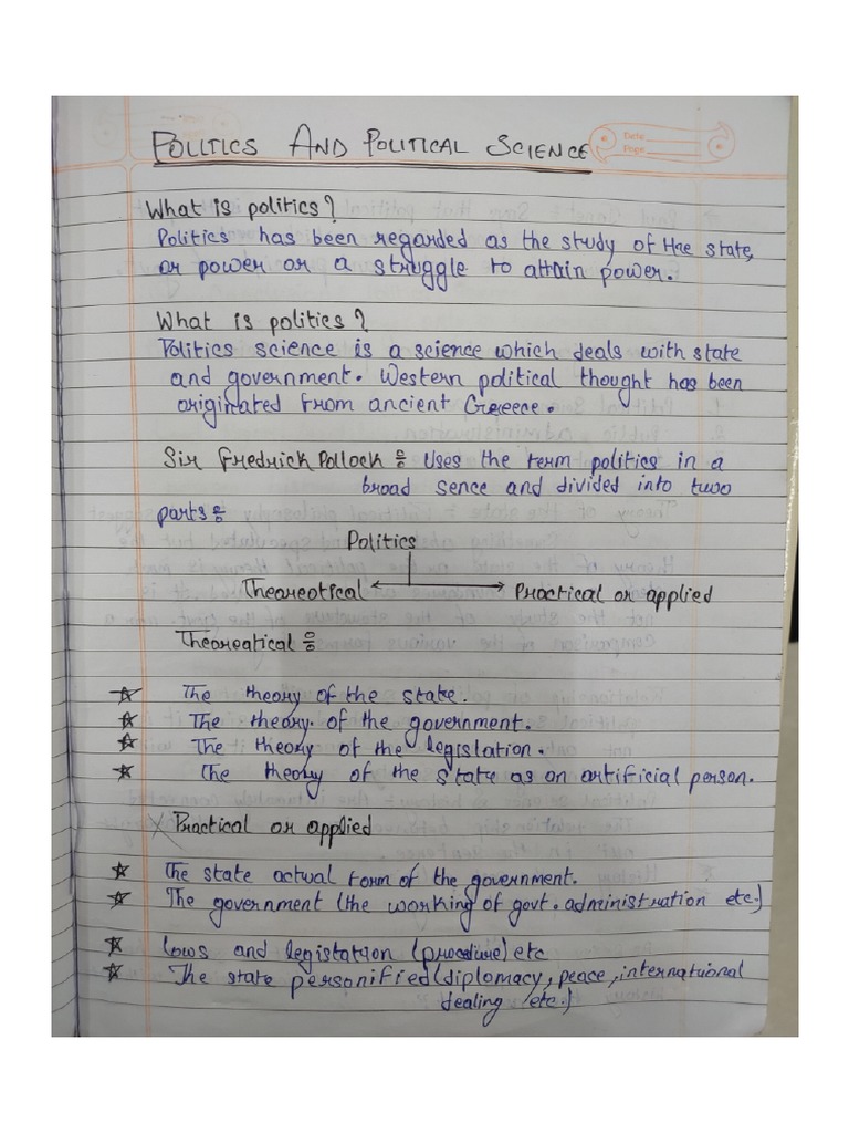 Political Science Notes | PDF
