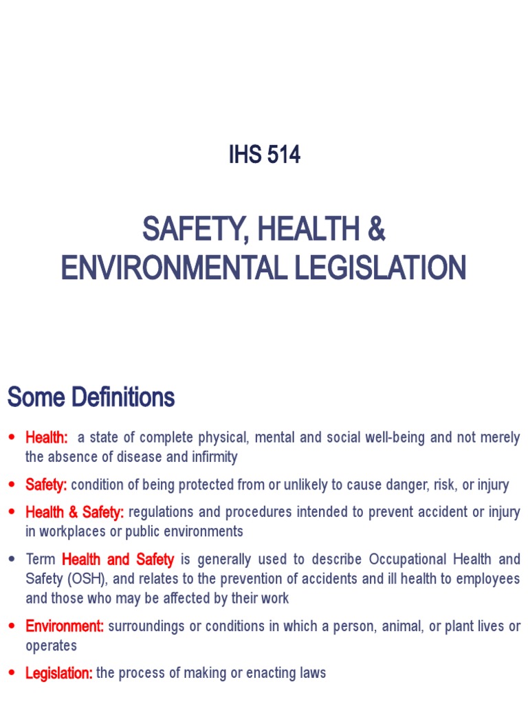 Topic 01 - Introduction | PDF | Occupational Safety And Health | Risk