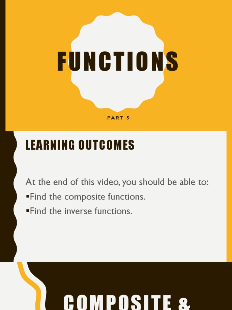 Functions Part 5 Pdf Function Mathematics Equations