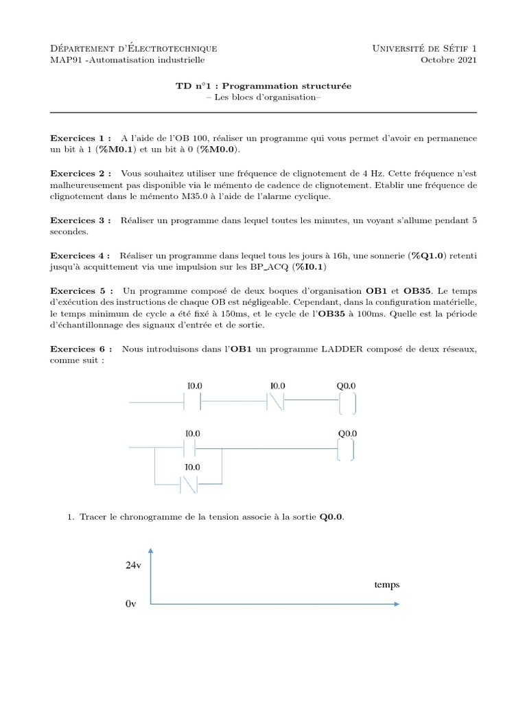 Programmation Structurée en Automatisation | PDF