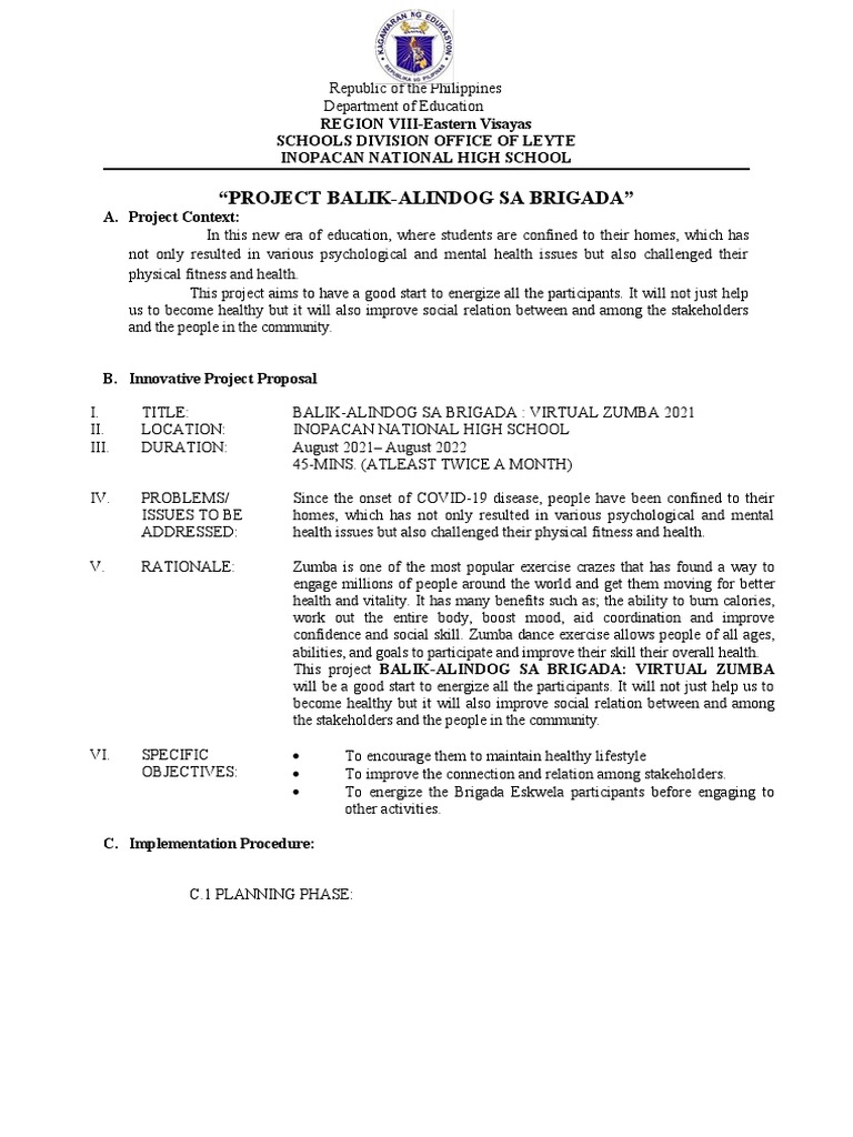 Zumba Proposal | PDF | Physical Fitness | Health Sciences