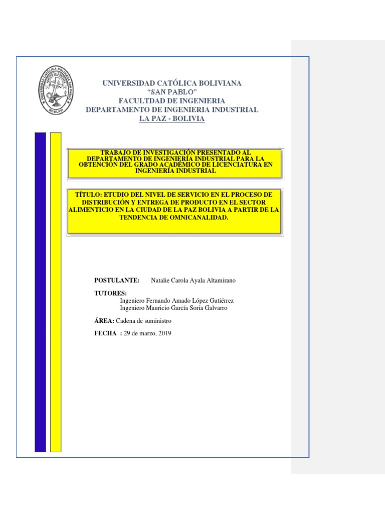 Perfil-Natalie Ayala Trabajo de Investigacion Avance Marco Teorico ...