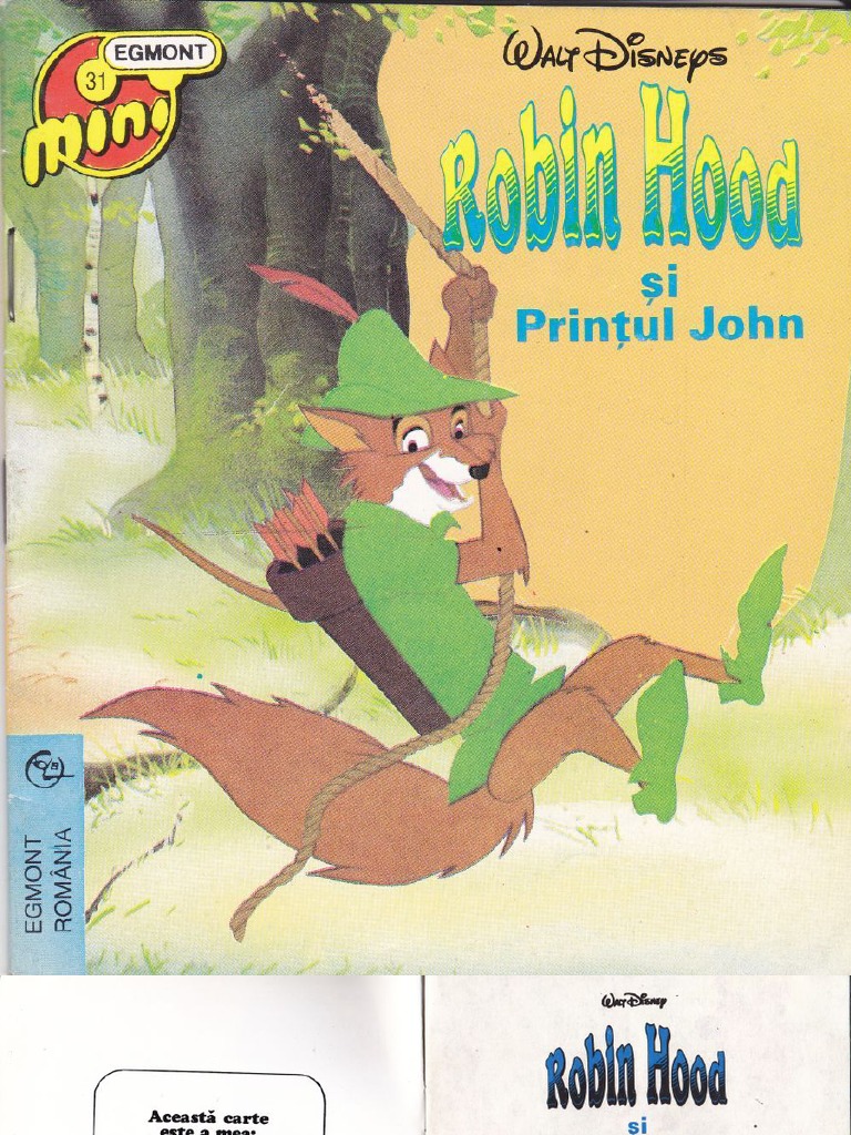 Robin Hood Si Printul John Egmont Mini NR 31 Disney | PDF