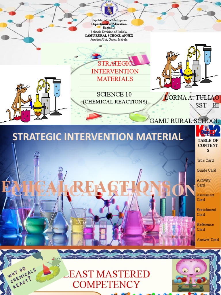 Strategic Intervention Material in Chemical Reactions | PDF | Chemical ...