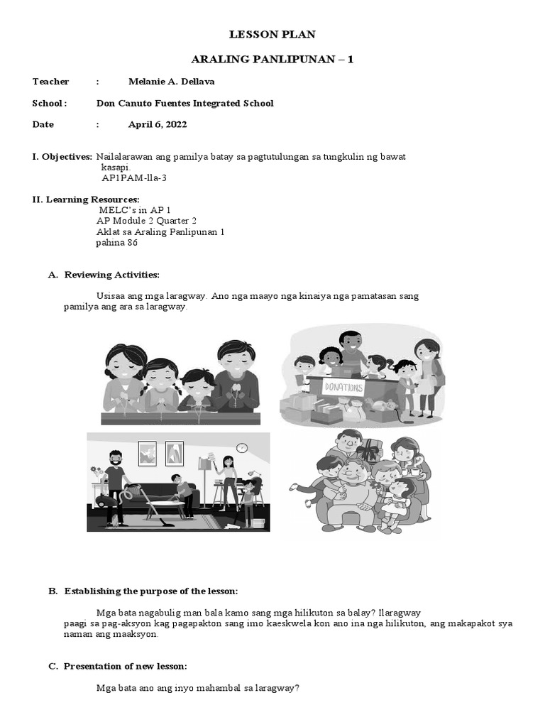 Lesson Plan in Ap 1 | PDF