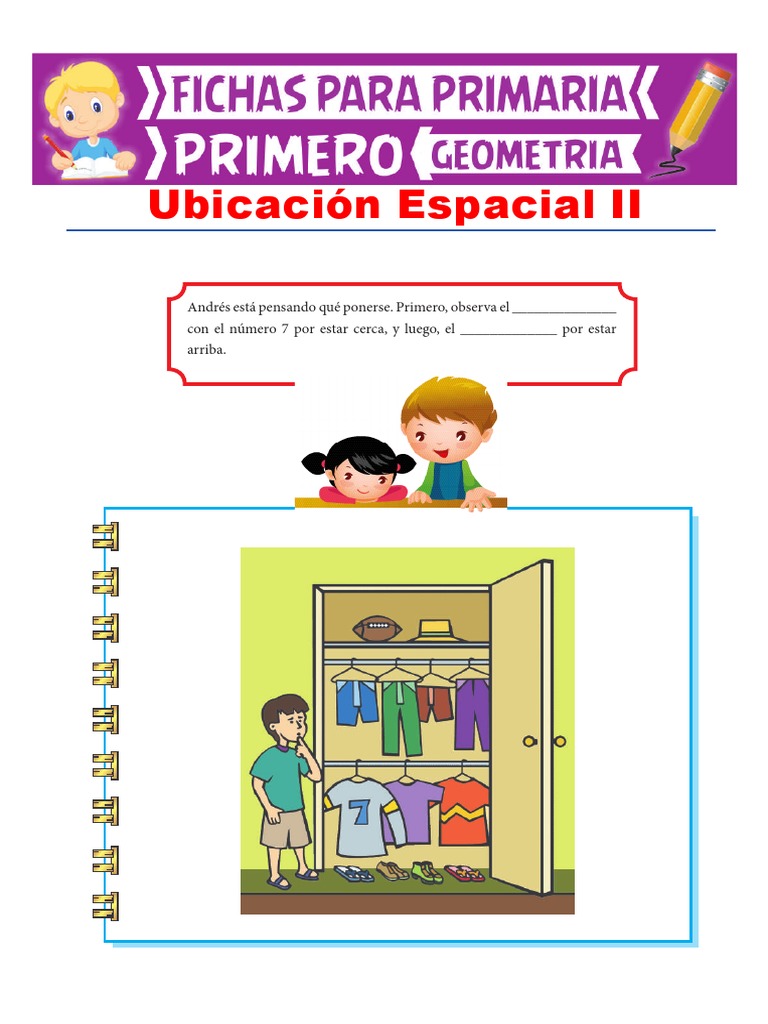 Ejercicios de Ubicación Espacial para Primero de Primaria | PDF