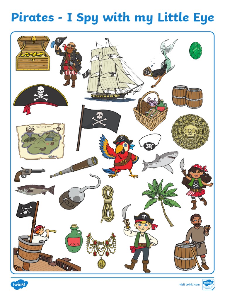 Pirate Themed I Spy With My Little Eye Activity | PDF