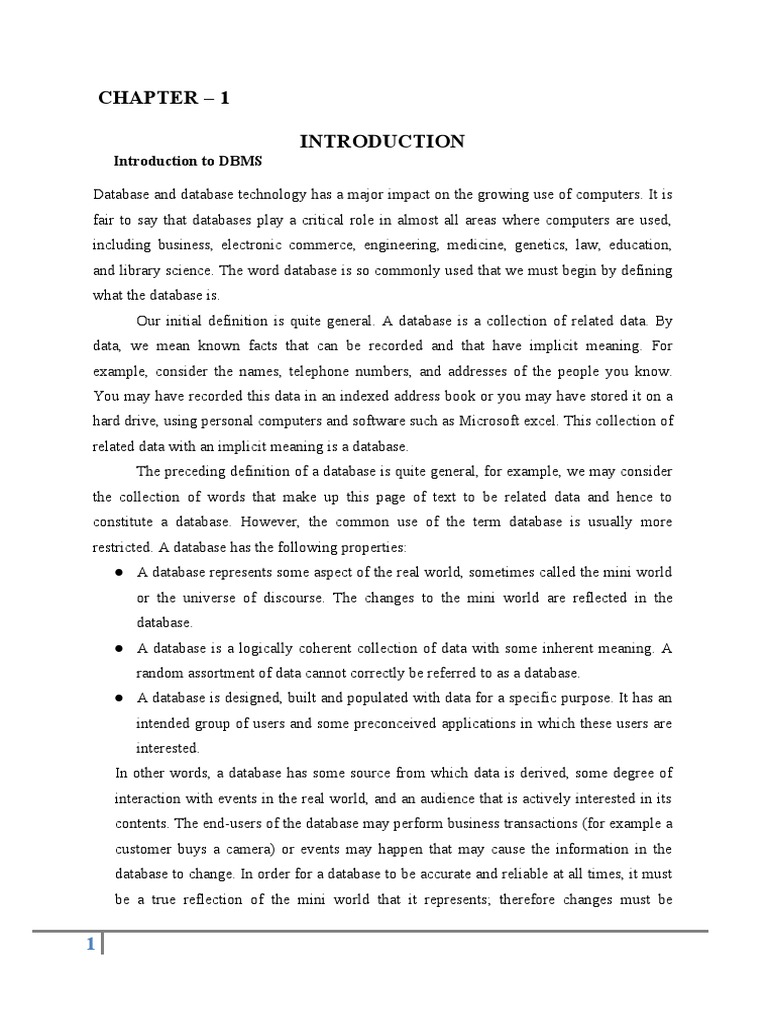 Dbms Report | PDF | Databases | Internet & Web Dbms Report | PDF | Databases | Internet & Web