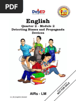 English: Quarter 2 - Module 2: Recognizing Propaganda Devices | PDF ...