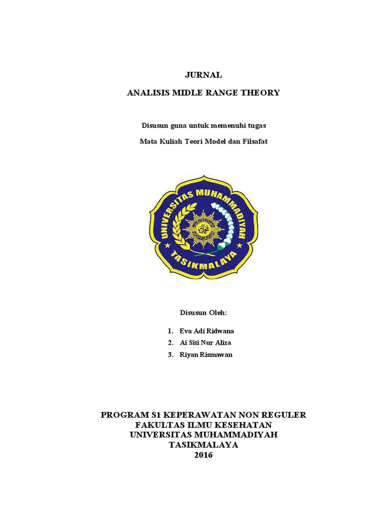 Analisis Teori Midle Range Keperawatan | PDF | Pengembangan Diri ...