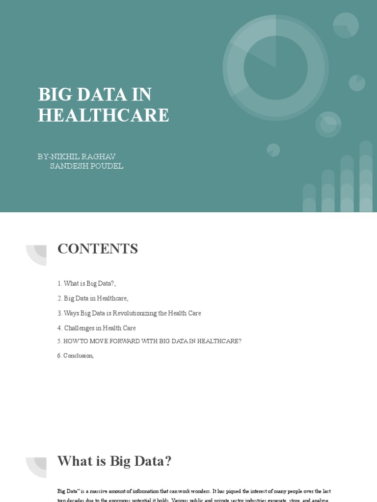 Big Data's Impact on Healthcare | PDF | Big Data | Health Care