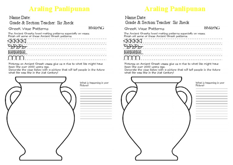 Greek Vase Activity | PDF