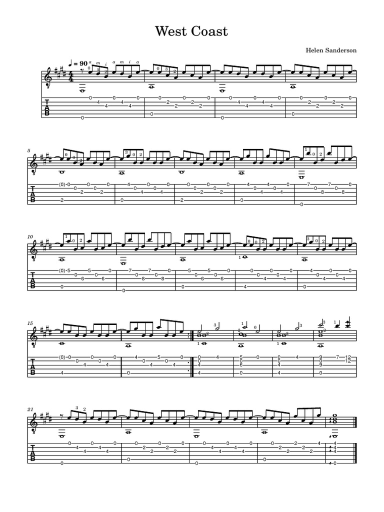 West Coast TAB | PDF