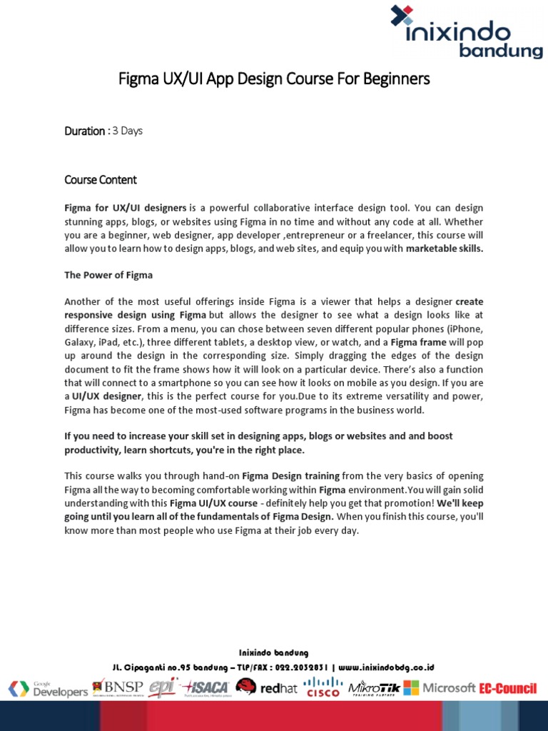 Figma UI-UX App Design Course For Beginners | PDF | Mobile App | User ...