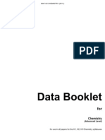 A Level Chemistry Data Booklet 2024 | PDF