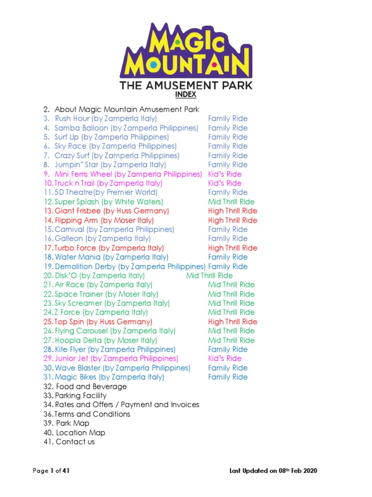 All About Magic Mountain | PDF | Payments | Cheque