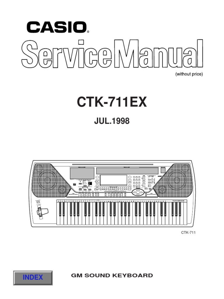CTK-711EX: Index | PDF | Power Supply | Random Access Memory