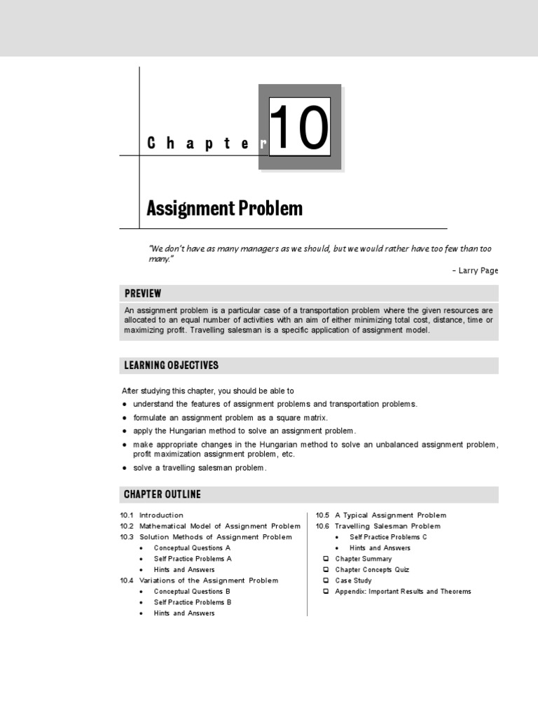 CA02CA3103 RMTAssignment Problem | PDF | Matrix (Mathematics) | Mathematical Optimization