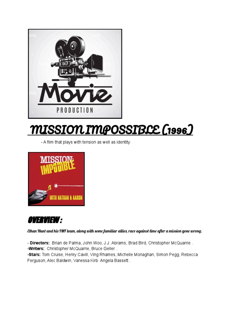 Mission Impossible (1996) | PDF