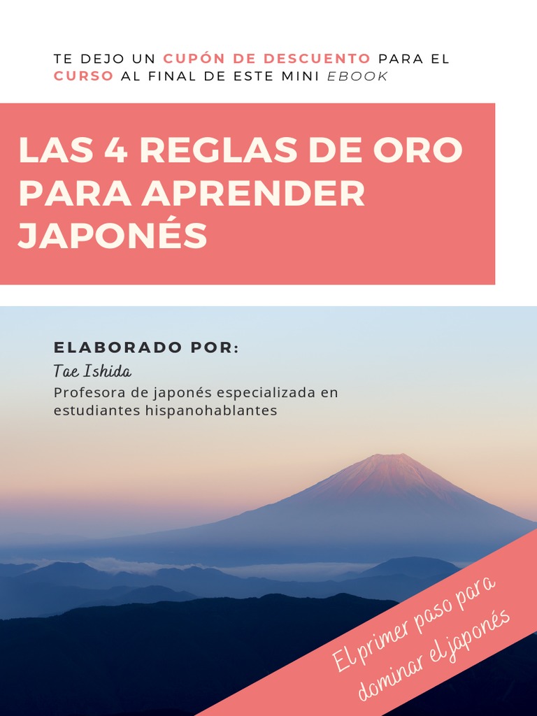 Las 4 Reglas de Oro para Aprender Japonés | PDF | Predicado (Gramática ...