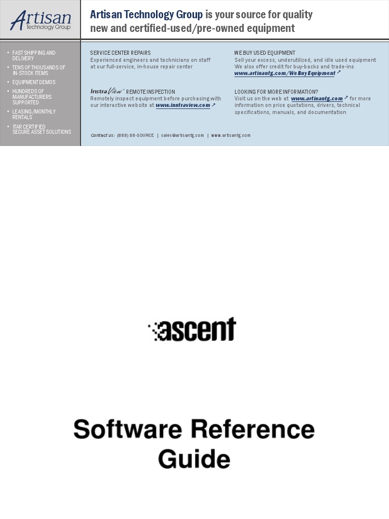 Commtest Ascent Software Reference Guide | Download Free PDF ...