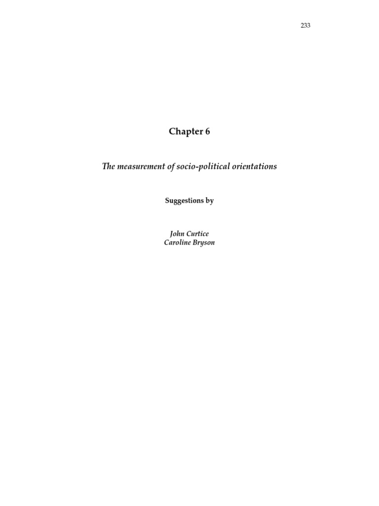 ESS Core Questionnaire Socio Political Orientations | PDF ...