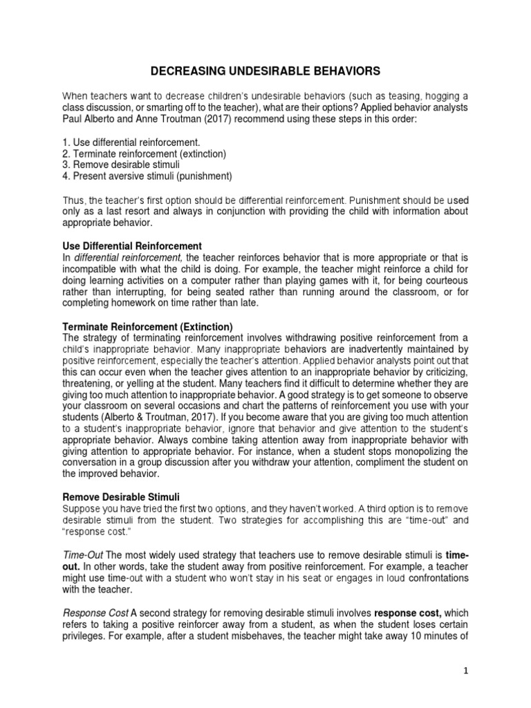 Mod 1 - ABA - Dec Und Beh-1 | PDF | Reinforcement | Behavioural Sciences
