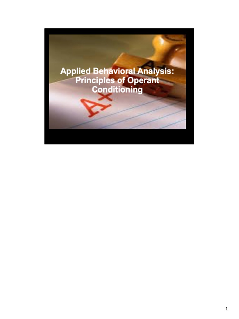 Module 1 ABA Deirable Behavior-1 | PDF | Reinforcement | Behavior Modification
