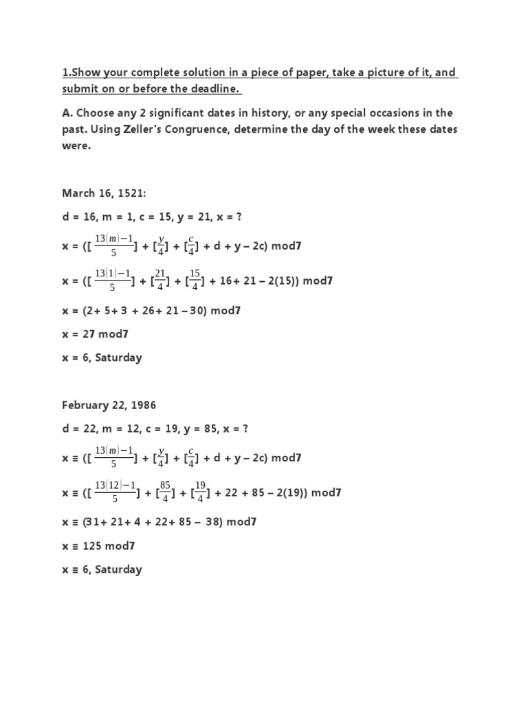 Assignment 3 Modulo Arithmetic Pdf Applied Mathematics Theoretical Computer Science