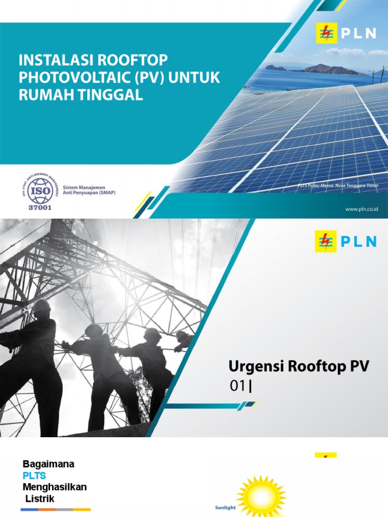 Instalasi Rooftop Photovoltaic (PV) Untuk Rumah Tinggal | PDF