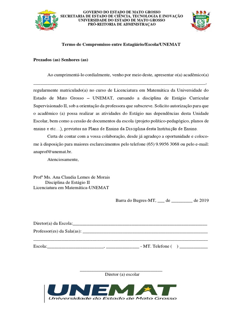 Termo de Compromisso | PDF