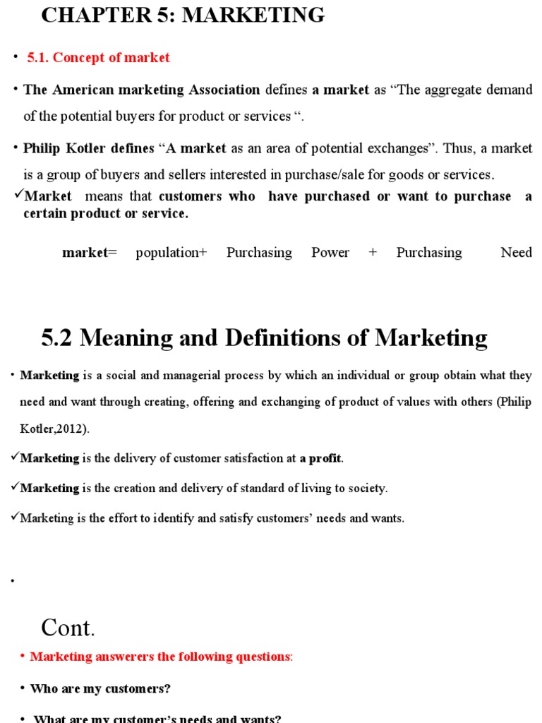 Entrepreneurship Chapter - 5-1 | PDF | Marketing | Sales