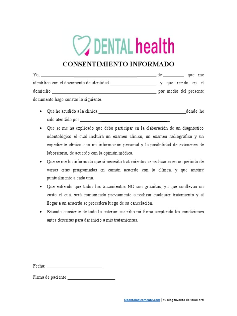 Consentimiento Informado General | PDF