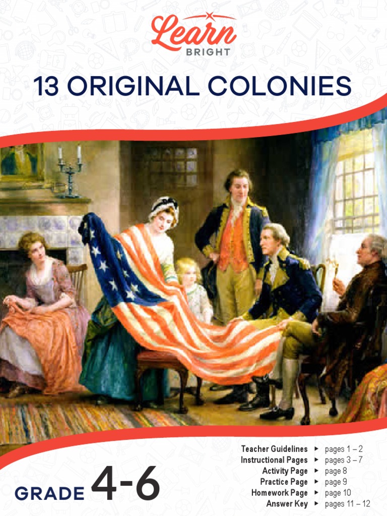13 Original Colonies Lesson | PDF | Thirteen Colonies | Plymouth Colony