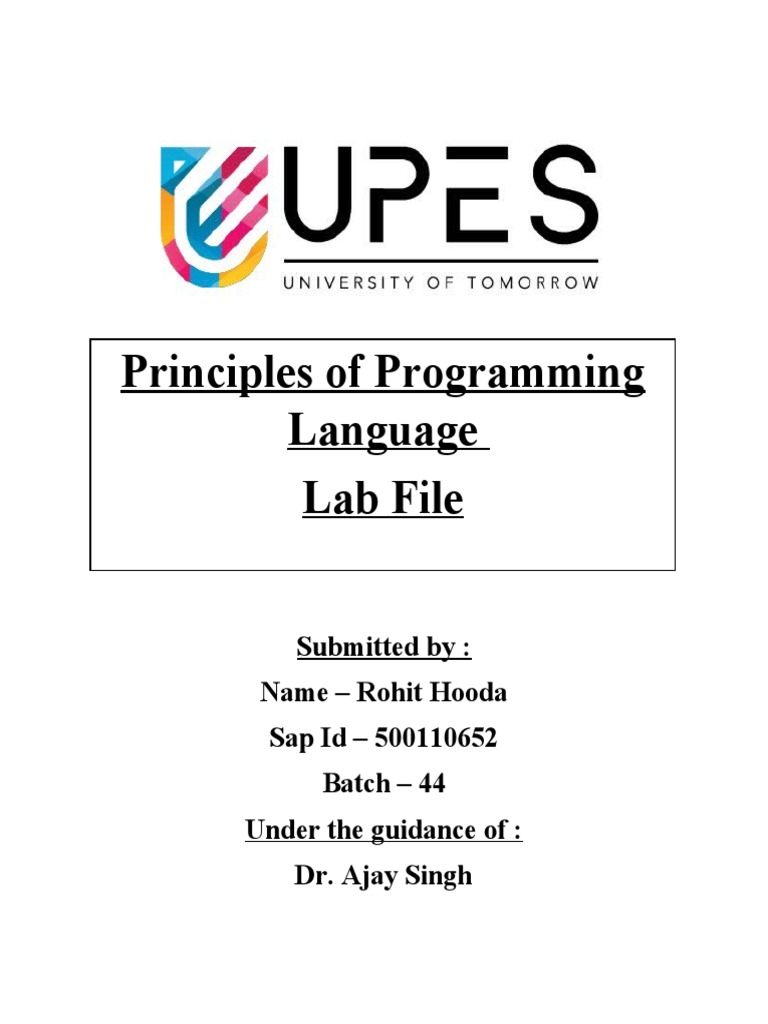 PPL Lab File | PDF | Pointer (Computer Programming) | Subroutine PPL Lab File | PDF | Pointer (Computer Programming) | Subroutine