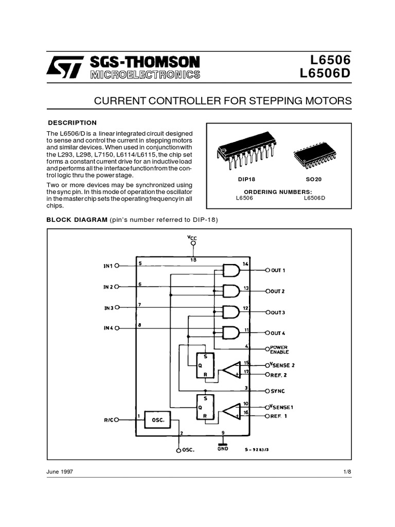 Datasheet l6506d | PDF | Electrical Circuits | Manufactured Goods