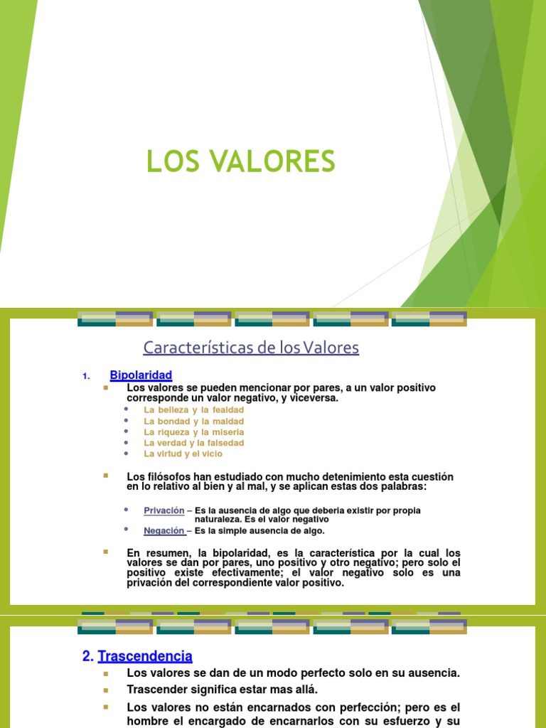 Los Valores | PDF | Moralidad | Libre albedrío
