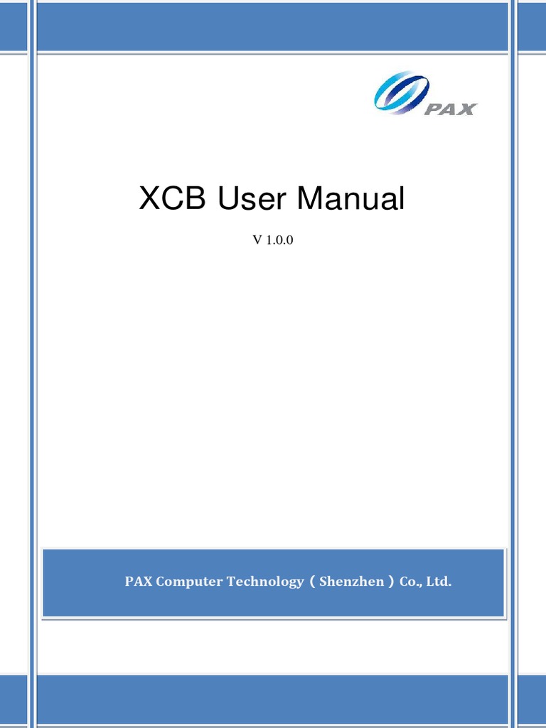 XCB User Manual v1.0.0 | PDF | Port (Computer Networking) | Installation (Computer Programs)