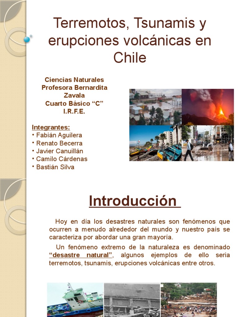 Terremotos, tsunamis y erupciones volcánicas en Chile: causas, efectos y ejemplos históricos ...