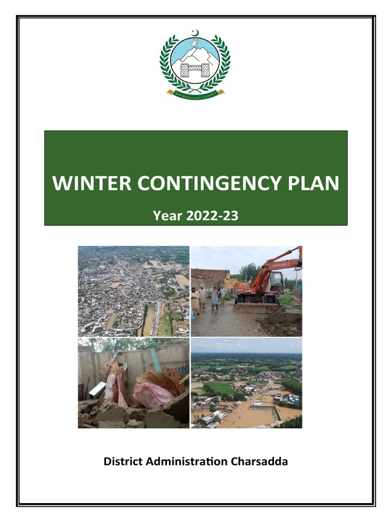 Winter Contingency Plan Charsadda | PDF | Hazards | Natural Environment