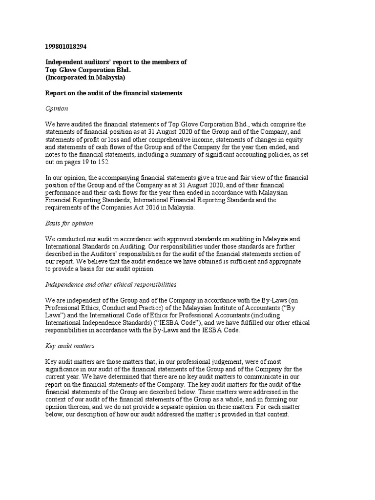 Independent Audit Report (Aud 339) | PDF | Going Concern | Audit