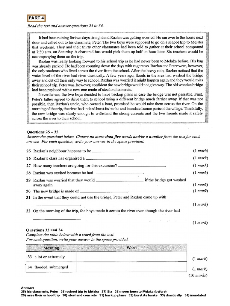 English Reading Comprehension | PDF