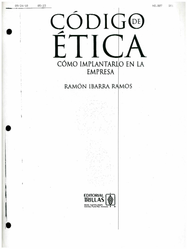 Ibarra Ramos, Ramón - Código de Ética. Cómo Implantarlo en La Empresa | PDF