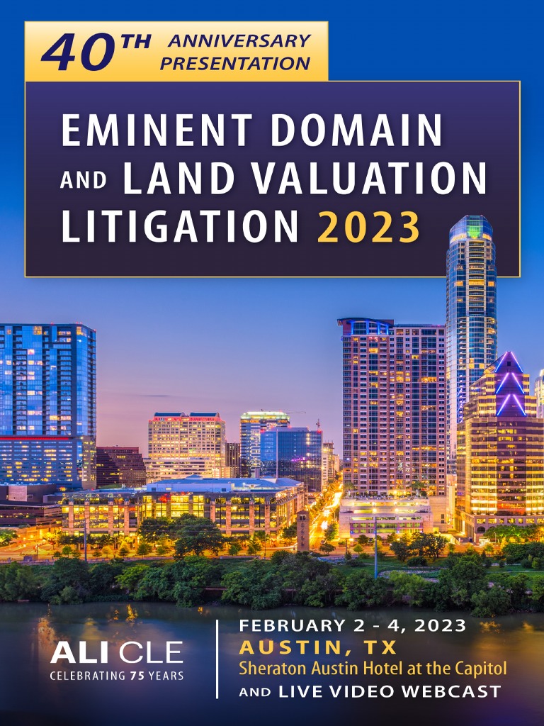 Texas Eminent Domain Conference 2023 | PDF | Justice | Crime & Violence