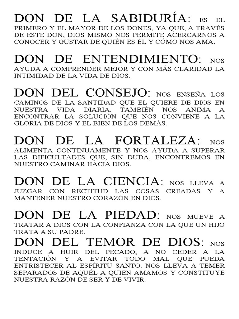 Dones de Dios | PDF